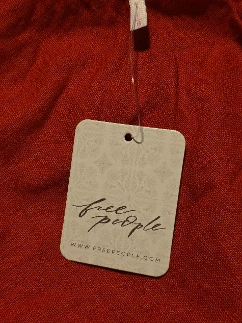 Free People My Little Micro Mini Cotton-linen Skort LARGE Red Pull On ...