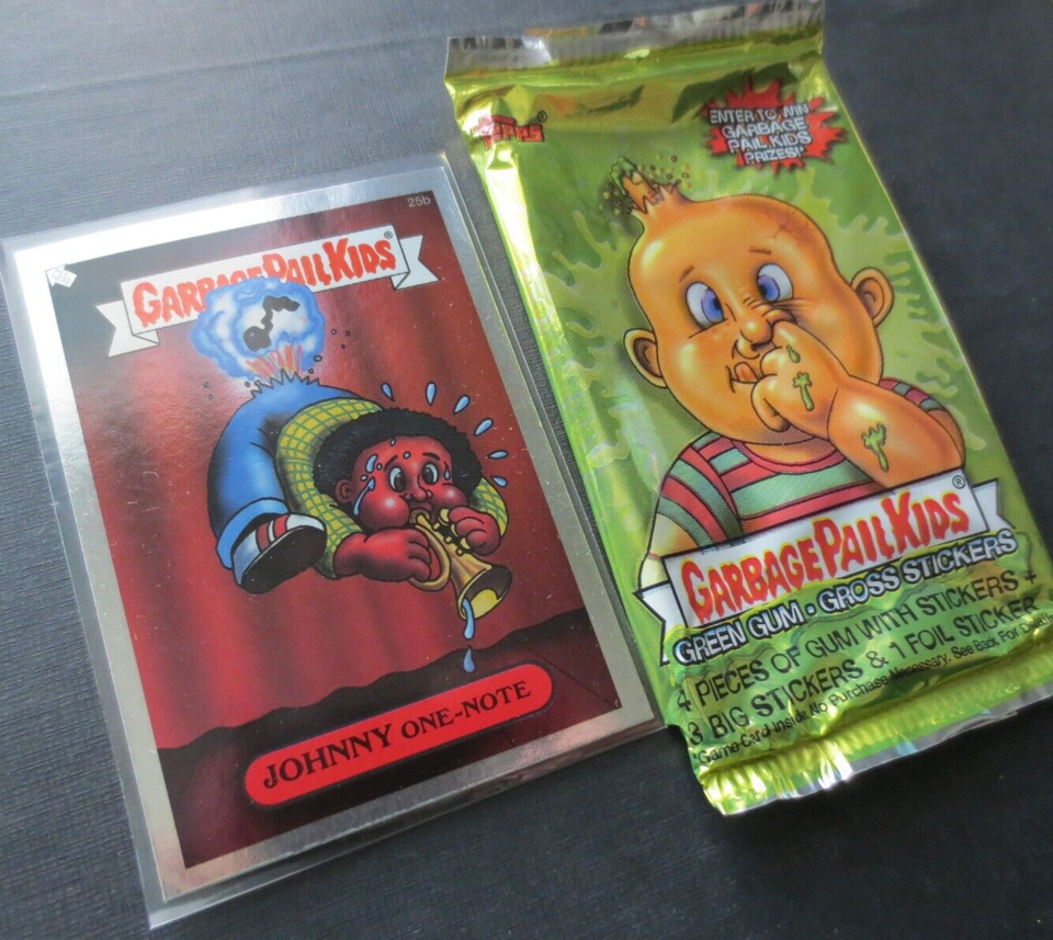 GARBAGE PAIL KIDS 2003 ANS1 "SILVER" (Glossy) Card #25b "Johnny One ...