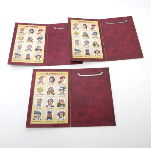 Clue Mysteries Game 3 Suspect Notebooks Replacements | eBay