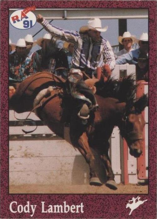 1991 Rodeo America Pro Rodeo Cards - Set B Cody Lambert #28 for sale ...
