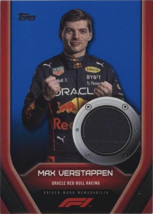 2022 Topps Formula 1 - F1 Relics Max Verstappen #F1RL-MVI Blue /99 (MEM ...