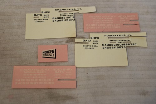 HO Scale Champ Decals, Hooker Chemical Tank Car Decal Set, #HT-240 | eBay