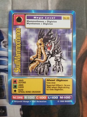 Skullmammothmon **20% Off $50+** Digimon Digi-Battle Series Card - BO ...