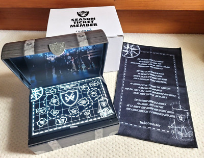 2024 Las Vegas RAIDERS Ticket Box + Light up PIRATE TREASURE Map ...