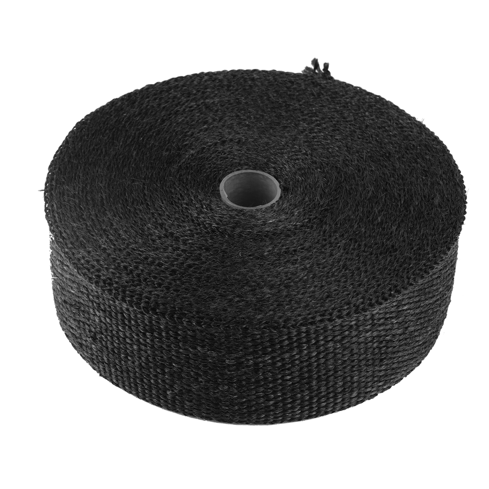 15M Titanium Black Heat Wrap Tape Exhaust Insulating Downpipe Manifold ...