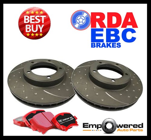 DIMPLE SLOTTED FRONT DISC BRAKE ROTORS+PADS for Subaru Liberty GT 316mm ...