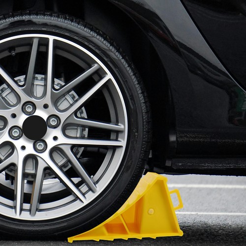 2 Pcs Wheel Stop Travel Heavy Duty Trailer Chock Tire Chocks Camper | eBay