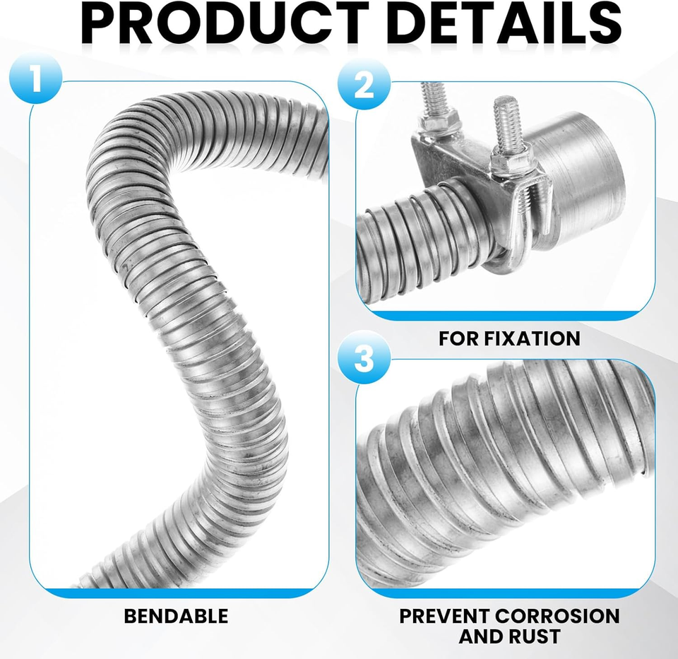 1 Set Generator Exhaust Extension Silencer Kit Universal Generator ...