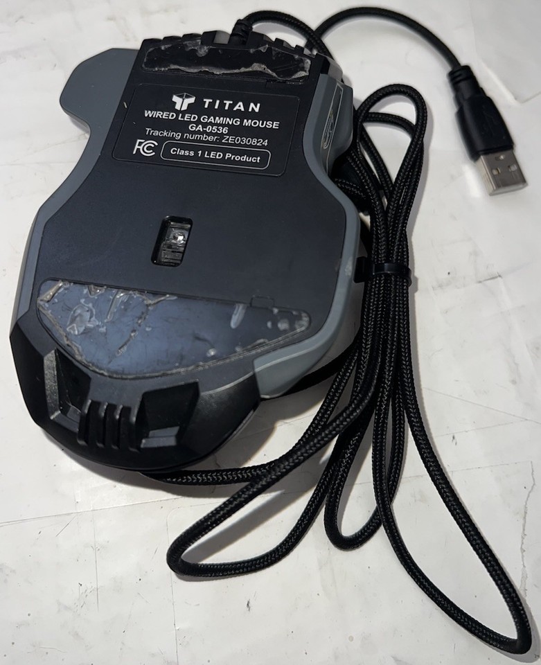 Titan Wired LED Gaming Mouse with 4 Adjustable DPI Modes GA-0536 ...