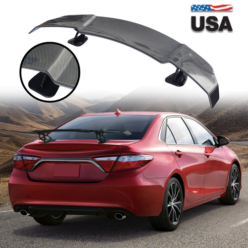 For Toyota Camry Carbon Look Rear Trunk Lip Spoiler Roof Tail Wing ...
