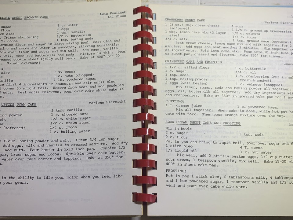 Polonairs Fan Club Cookbook Polka Music Cookbook Omaha Nebraska 1978 ...