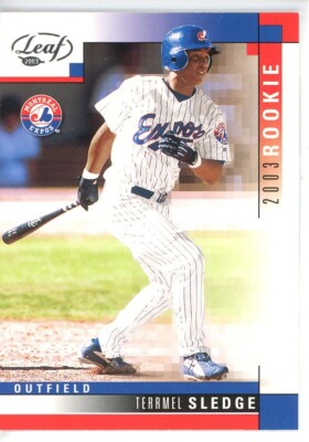 2003 Leaf Rookie #300 Terrmel Sledge Expos | eBay