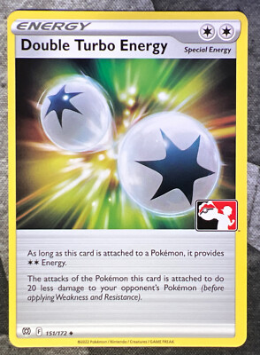 Double Turbo Energy Pokemon Prize Pack Series 3 Promo Stamped Pokemon ...