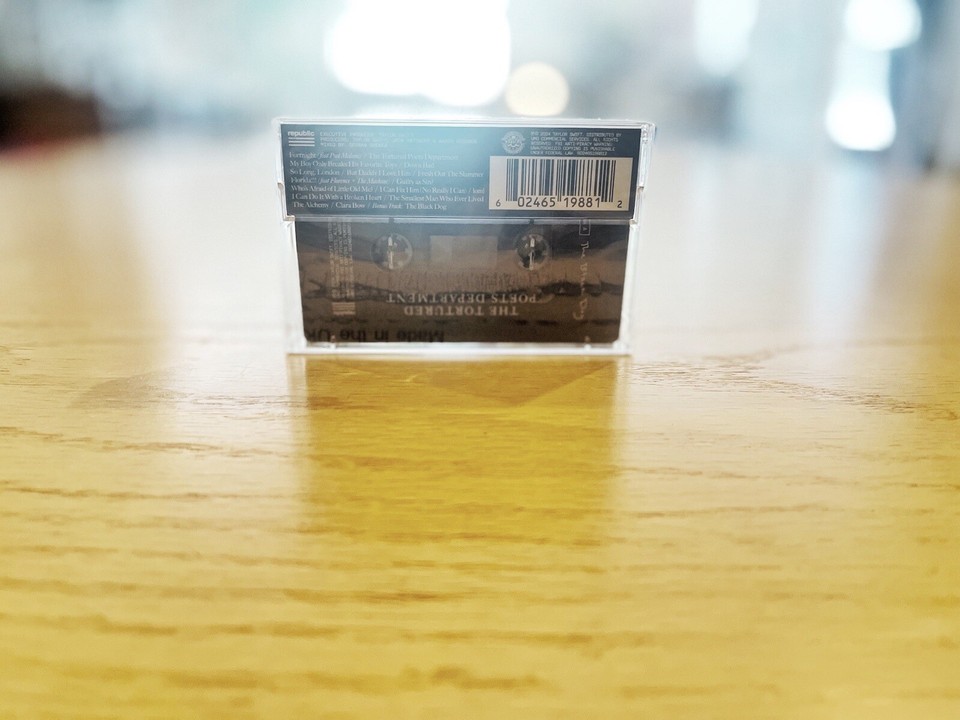 Taylor Swift The Tortured Poets Department Black Dog Cassette Tape TTPD ...