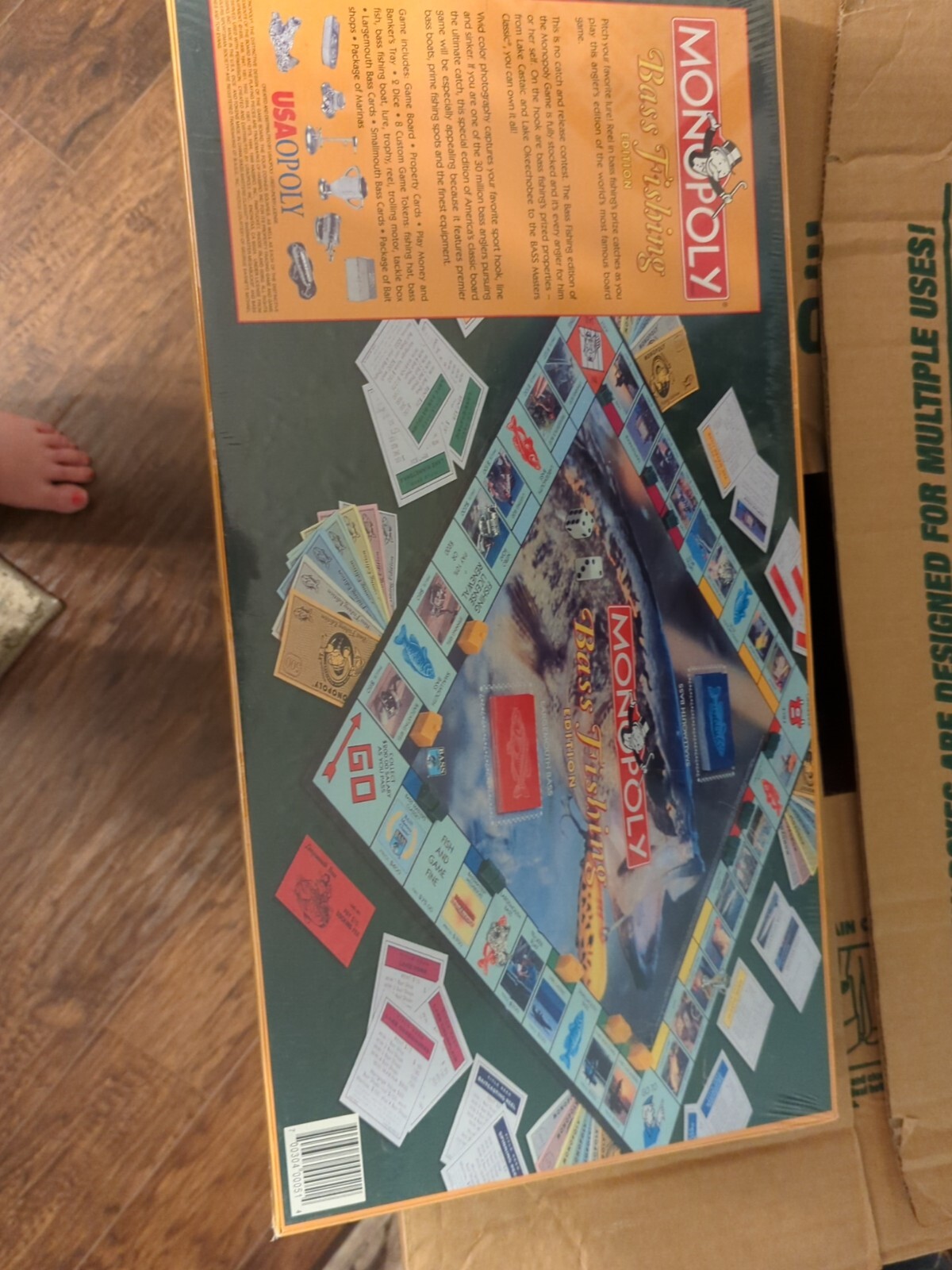 1998 Monopoly Bass Fishing Edition Board Game SEALED | eBay