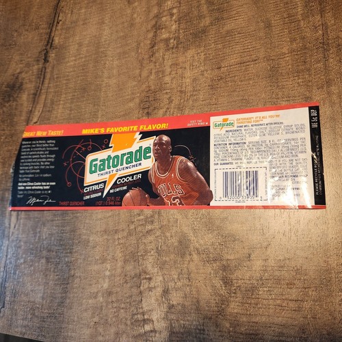 1993 MICHAEL JORDAN Gatorade Mike Favorite Flavor Label NBA | eBay