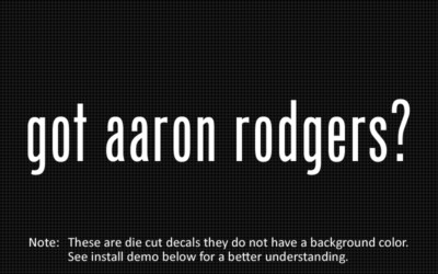 (2x) got aaron rodgers? Sticker Die Cut Decal vinyl | eBay