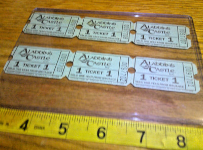 original vintage lot Aladdin's Castle Racine Wisconsin arcade game ...