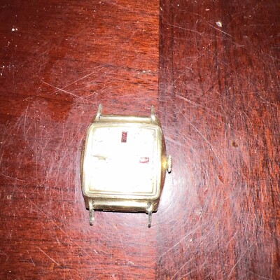 Men's Vintage Benrus Diamond And Ruby 10K RGP Wind Up Watch Non Working ...