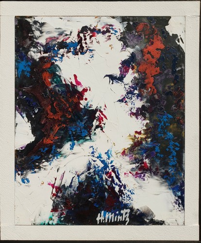 ABSTRACT HARRY MINTZ JEWISH POLISH AMERICAN MODERNISM PAINTING FINE ART ...