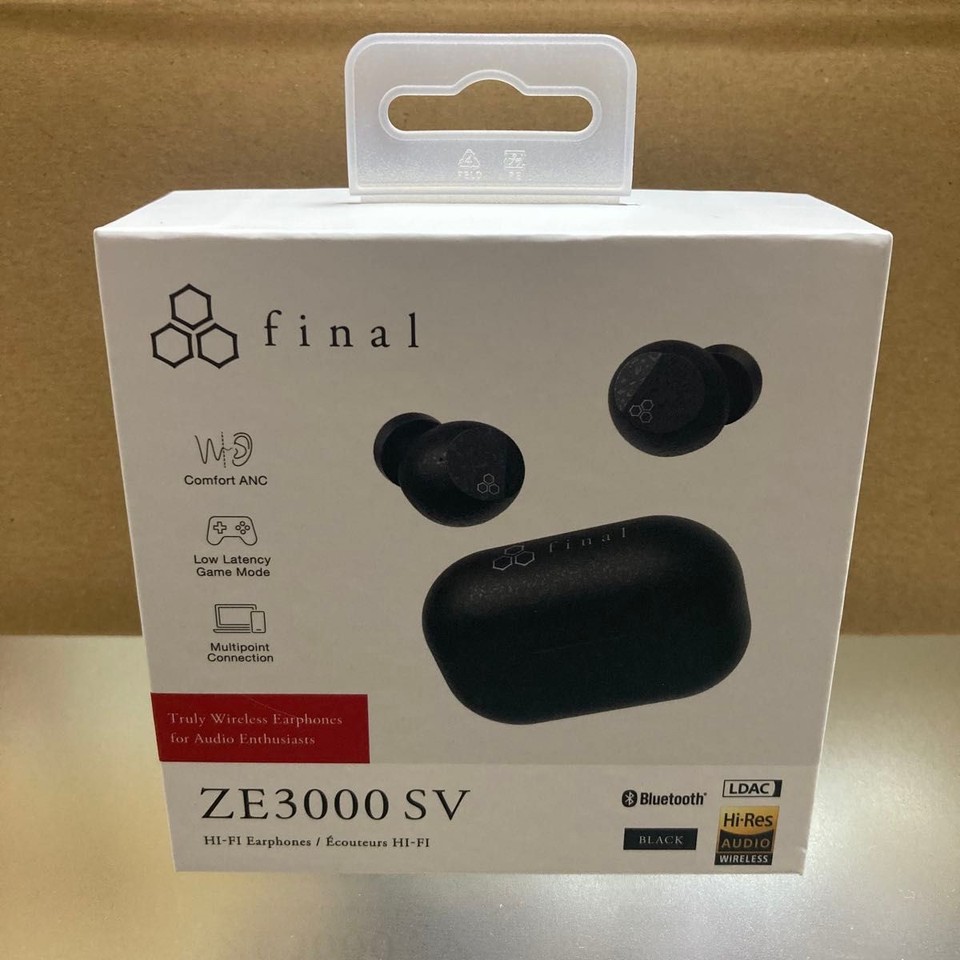 New final ZE3000 SV FI-ZE3SDPLTW Bluetooth wireless black earphone JP FS U | eBay