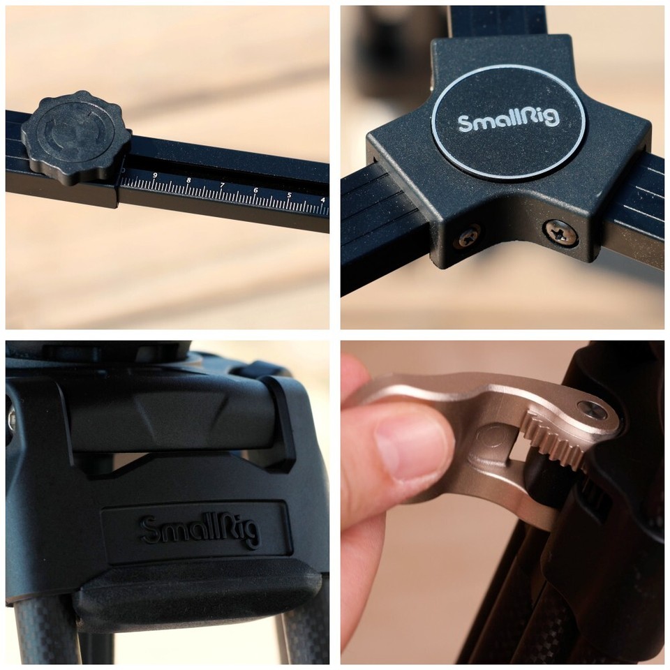 SmallRig AD-100 78" Video Tripod W/ One-Step Locking,Carbon Fiber ...