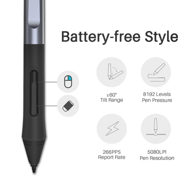 HUION Inspiroy Ink H320M Graphics Drawing Tablet- Coral Red for sale ...