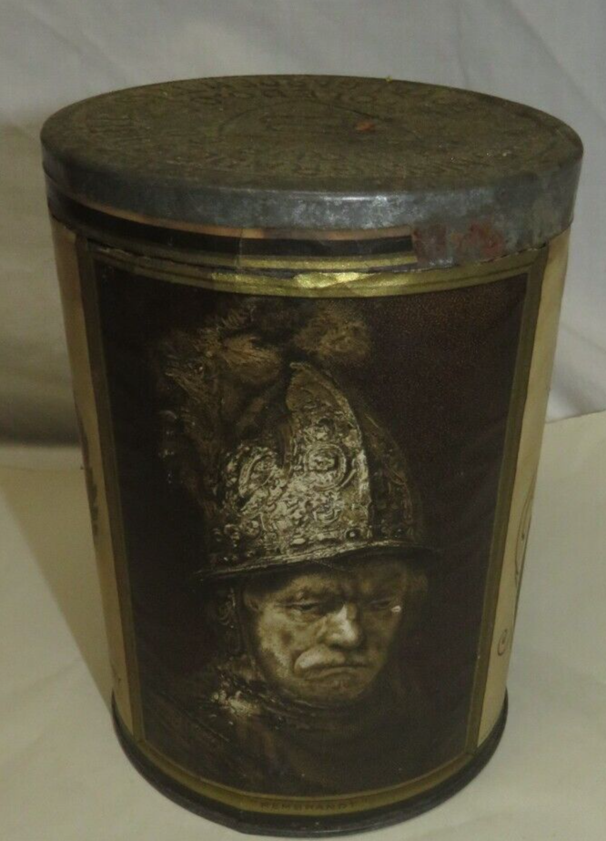 CONQUEROR COFFEE 1LB TIN Rare Antique Paper Label Bour's Company | eBay