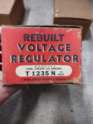 1956-65 Ford Lincoln Mercury Rebuilt Voltage Regulator Meyer Terman Part # T1235 | eBay