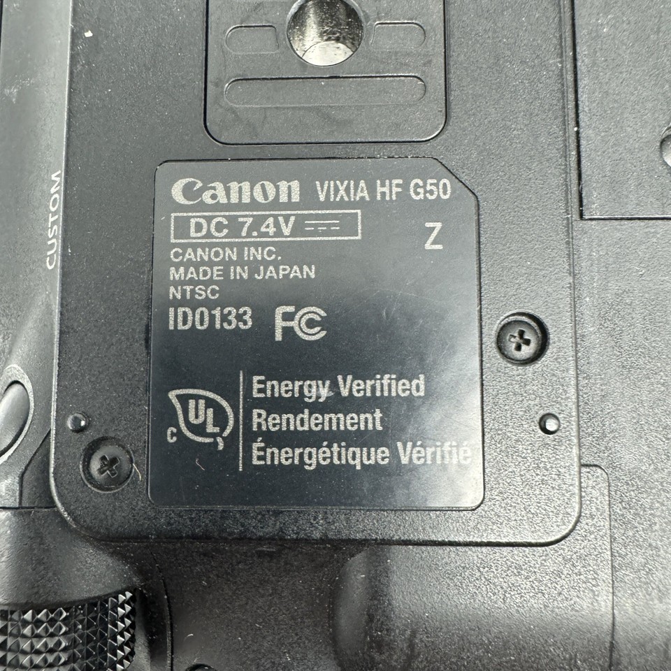 Canon VIXIA HF G50 UHD 4K Professional Camcorder w/ Battery | Tested ...