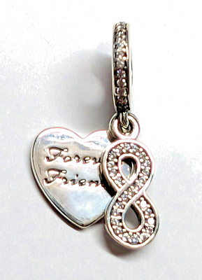 Authentic Pandora Charm, Forever Friends Dangle, #791948CZ, Silver ...