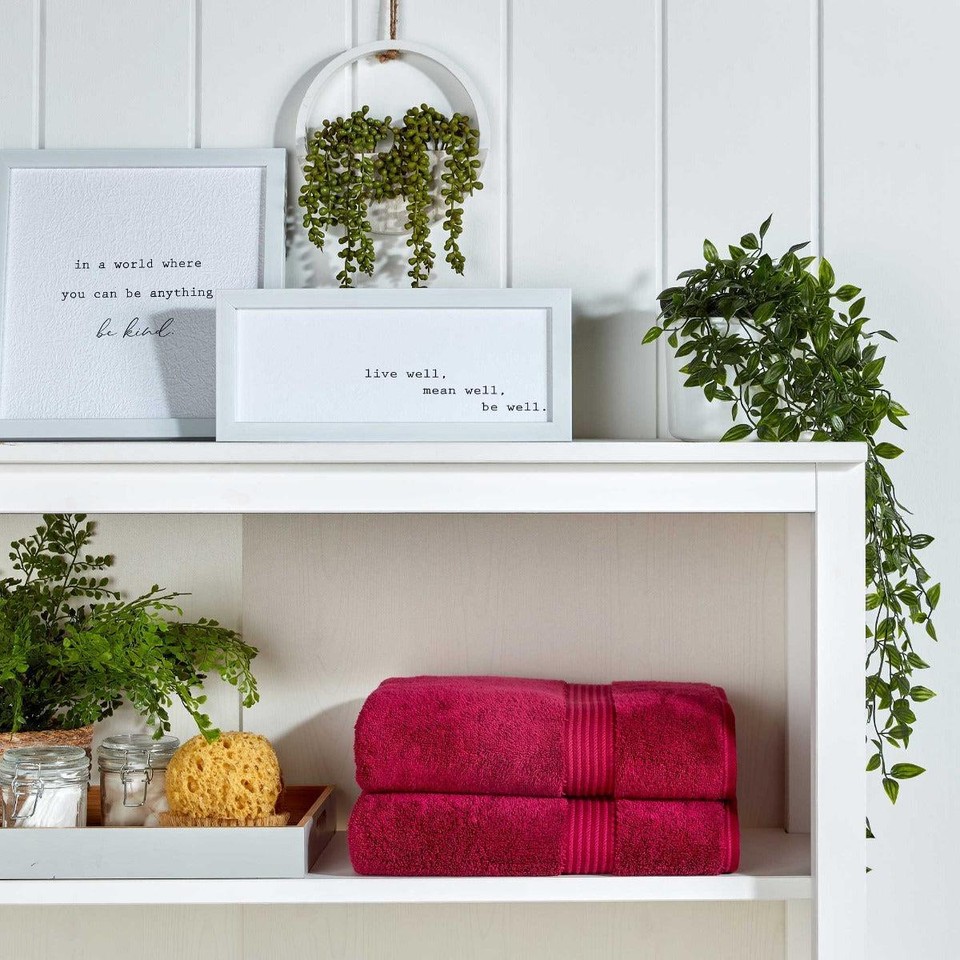 Christy Supreme Hygro Soft Absorbent Bathroom Towel Raspberry Various ...