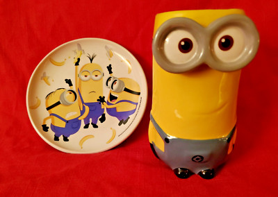 Minion Mug and Plate Set Ceramic 14oz Kevin Mug in 3D 6-Inch Plate | eBay