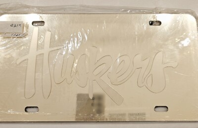 Nebraska Huskers Solid Mirrored Laser License Plate Tag | eBay