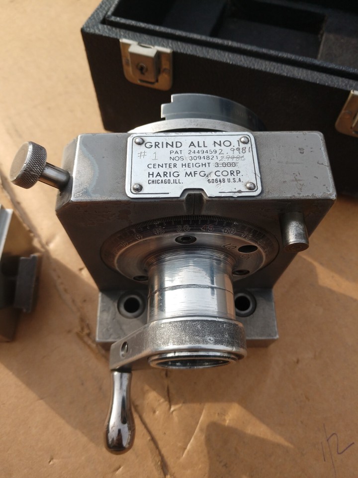 HARIG GRIND ALL No. 1 GRINDING FIXTURE in case | eBay