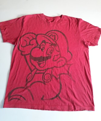 Super Mario Bros Red T-Shirt Size Large | eBay