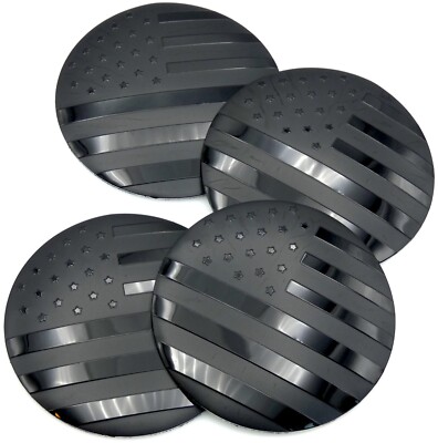 1 Set American Flag Wheel Center Cap Decals Emblems Sticker 65mm 2.55 ...