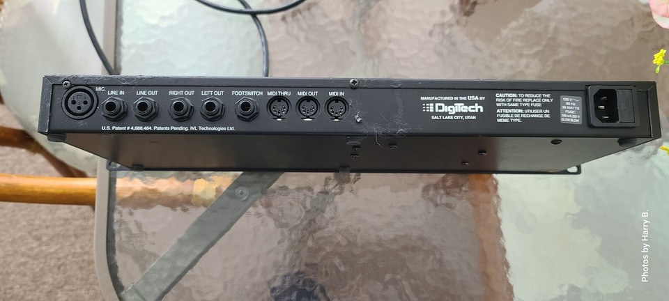 Digitech Vocalist II Vocal Harmony Processor 5 part Rack Mount W/Power ...