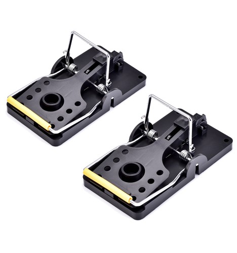 2x MOUSE TRAPS - Spring Snap Trap High Power Sprung Trap Vermin / Pest ...