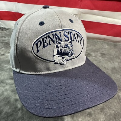 Vintage Penn State Embroidered Gray Snap Back Hat | eBay