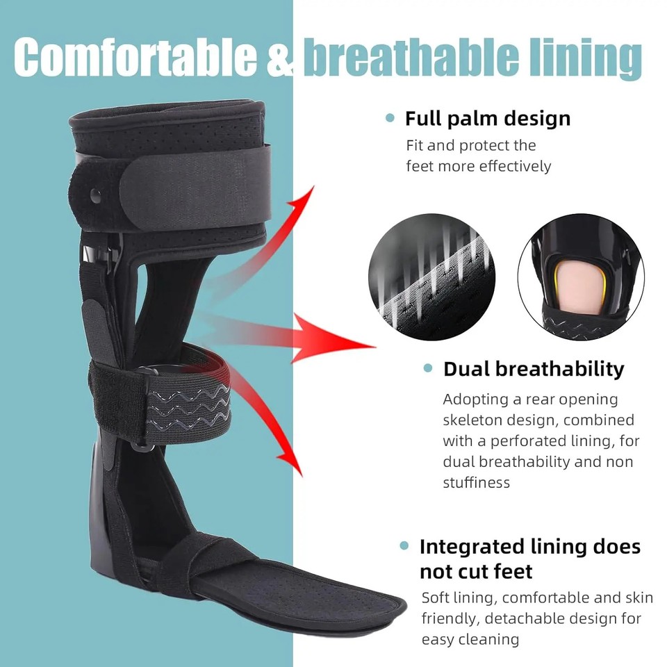 Adjustable AFO Foot Drop Support Brace-Medical Ankle Foot Orthosis-for ...