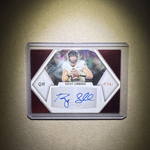 2023 SAGE Low Series - Autographs Rocky Lombardi #A-RL Red (AU, RC) for ...