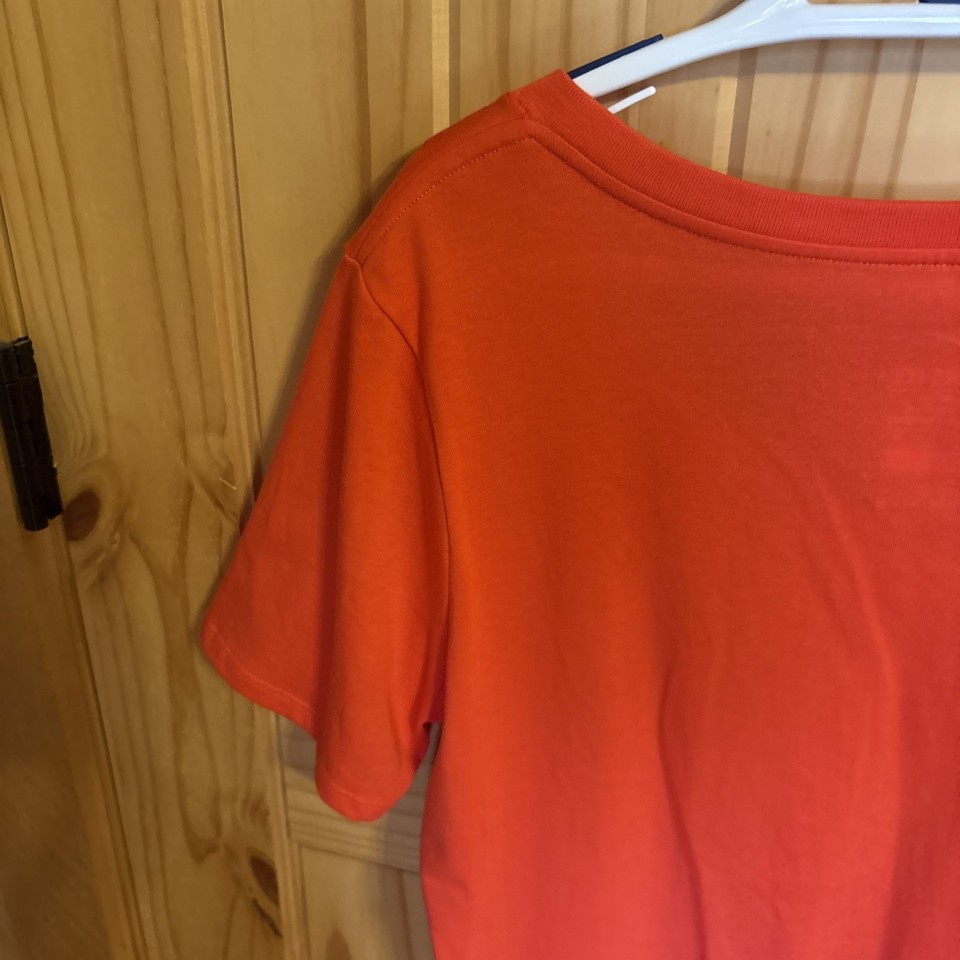 Nike Women’s V-Neck XL Short sleeve Tshirt In Coral | eBay