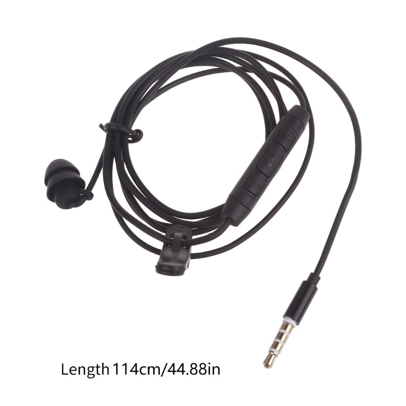 Universal 3.5mm Single Side Lavalier Earphone In Ear Earbud Gaming ...