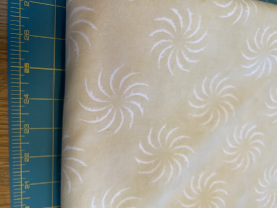 Moda Fabric, 76 Trombones by Sandy Gervais, 4 Yards Cream Fireworks ...