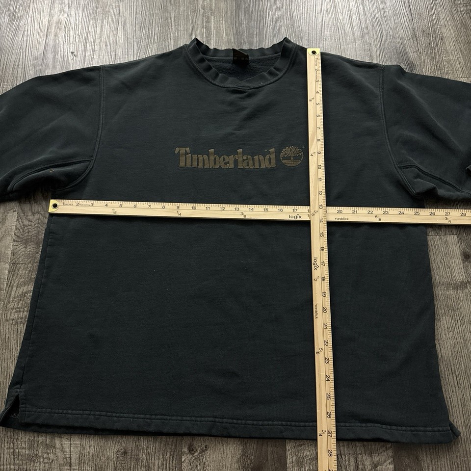 Vintage Timberland Sweatshirt Faded Black 2XL | eBay