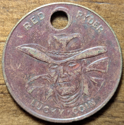 Red Ryder Lucky Coin J. C. Penney's Advertising Token Keychain Fob Tag ...