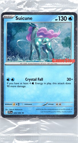 Suicune GameStop Sealed Promo 26/94 Pokemon TCG Mega Evolution ...