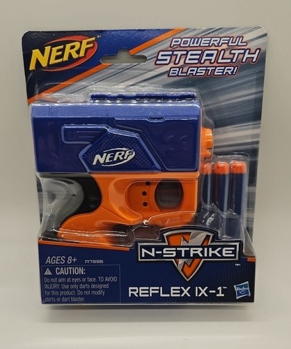 NERF Foam Dart Gun N-STRIKE REFLEX IX-1 STEALTH BLASTER Hasbro NEW OPEN ...