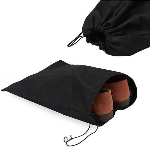 Home Non-woven Portable Shoes Bag Drawstring Storage Pouch Protector ...